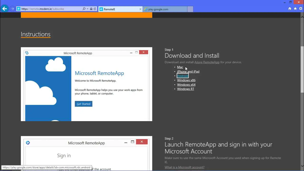 Como instalar internet explorer en android – PitchAndroid