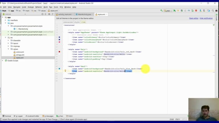 Styles xml android studio – PitchAndroid