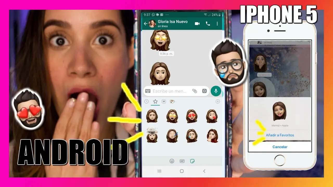 Sticker iphone para android – PitchAndroid